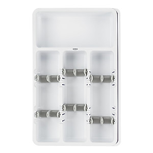 OXO Good Grips Expandable Utensil Organizer, 9.75 inches, White