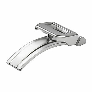 Ewatchparts 20MM DEPLOYMENT STRAP BAND BUCKLE FOLDING CLASP COMPATIBLE WITH IWC PILOT PORTUGUESE SHINY