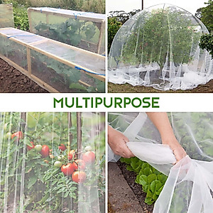 Unves 10 x 50 FT Garden Netting, Mosquito Netting Ultra Mesh Plant Netting for Garden Protection Vegetable Fruits, Bird Netting Mesh Plant Cover Net for Protect Patio Garden Plant from Birds Bugs