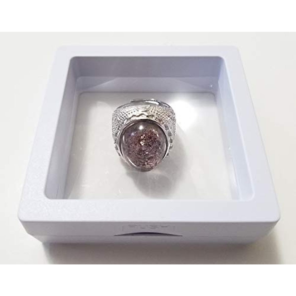 JM Set of 3 pcs Transparent 3D Floating Frame Display Holder/Box/Frames for Challenge Coins, AA Medallions, Antique, Jewelry,Gift, White, 2.75 x 2.75 x 0.75 Inches