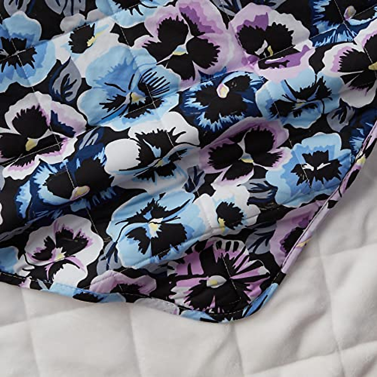 Vera Bradley Women's Throw Blanket, Plum Pansies, One Size