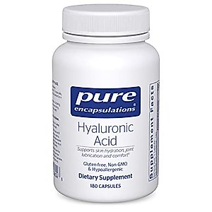 Pure Encapsulations Hyaluronic Acid | Supplement to Support Skin Hydration, Joint Lubrication, and Comfort* | 180 Capsules