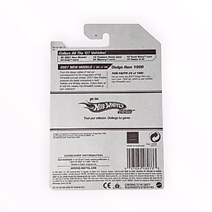 Hot Wheels 2007 New Models #5 Dodge Ram Red 1500 #2007-5 Collectible Collector Car