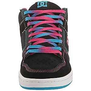 DC Women's Manteca 4 Mid High Top Casual Skate Shoe, Black/Multi, 9