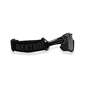 Bertoni Sport Sunglasses Cycling MTB Running Ski Golf Sport Sunglasses Cycling MTB Running Ski Golf Removable Sport Prescription Carrier Included mo mod. QUASAR (Black/Silver Mirror)