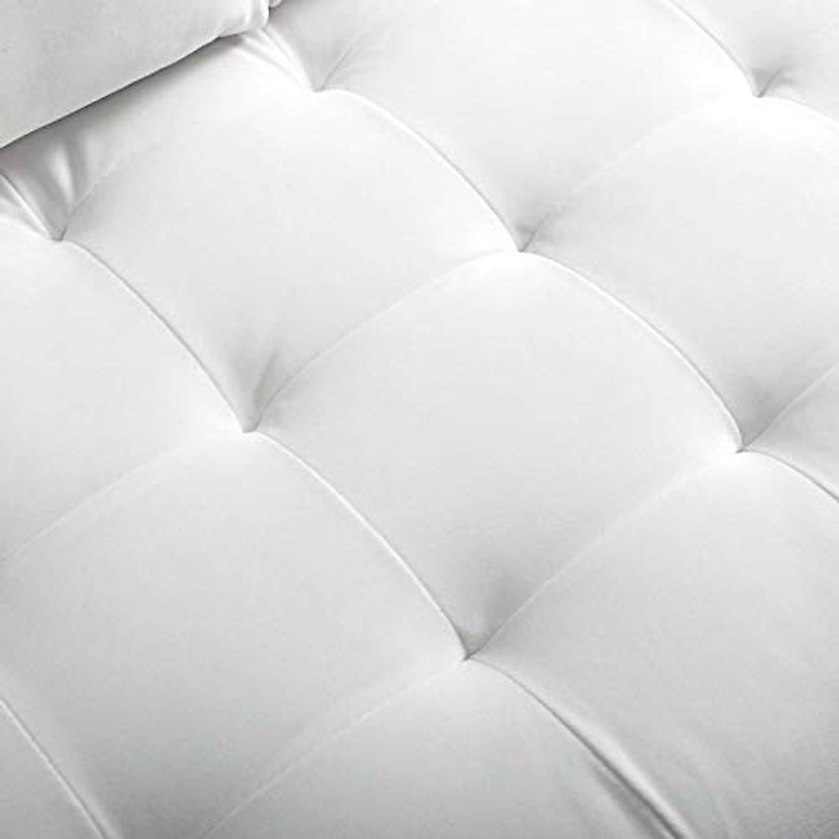 Modway Valour Performance Velvet Loveseat, White Valour Performance Velvet Loveseat