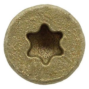 Jake Sales #8 x 3/4" Bronze Star Exterior Coated Wood Screw Torx/Star Drive Head - Multipurpose Exterior Coated Torx/Star Drive Wood Screws - (1 Pound - 381 Approx. Screw Count)
