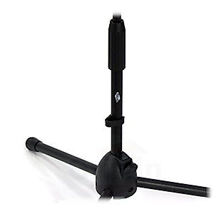 Short Microphone Stand with Boom Arm by GRIFFIN | Low Profile Tripod Mic Stand Mount for Kick Bass Drum, Studio Desktop Recording, Singing, & Guitar Amplifiers | Small Height Telescoping Boom Holder