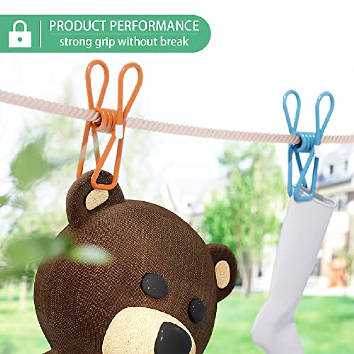 Chip Clips, 30 Pack Clothes Pins, Bag Clips, Food Clips, Paper Clips, Bag Clips for Food, Kitchen Clips, 2 Inch Clothespins for Photo and Crafts, Metal Clips for Indoor and Outdoor Uses