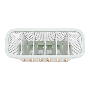 BuYouZaiLaa 6-Grid Multigrain Tank Rice Storage Dispenser Grain Dispenser with Measuring Cup Dry Food Dispenser for Home Kitchen