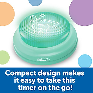 Learning Resources 2-Minute Toothbrushing Timer - 1 Piece, Age 3+ Kids Dental Health, Toddler Toothbrush, Toddler Timer Bathroom, Timer for Kids