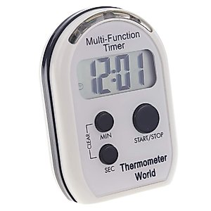 Visual Timer Multi Function with Vibrating Audible and Flashing Alarm - Countdown Timer Ideal for The Visually and Hearing Impaired