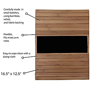 Nord Eagle Bamboo Sofa Arm Tray Table Arm Rest Protector Universal Drink Holder Side Table Couch Remote Caddy
