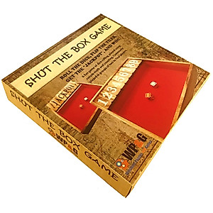 Winshare Puzzles and Games Shut The Box Game Large, Wooden Old Fashioned Dice Fun Play