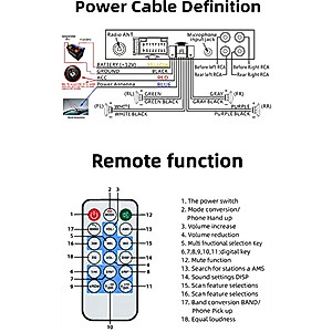 FYPLAY Dual USB Car Stereo Radio Receiver - Single Din, Bluetooth Hands Free Calling, Support USB/SD/AUX/MP3, with Clock Display LCD, Dual Knob Car Multimedia Audio Player, USB Fast Charging