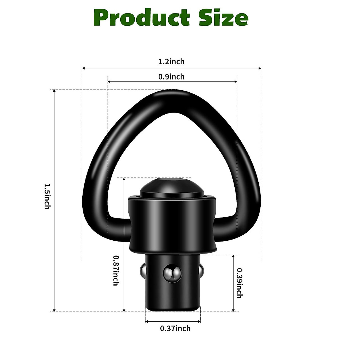 VVAAGG 2 Point QD Sling Adjustable Non-Slip Paracord Rifle Sling with QD Sling Swivels for Hunting