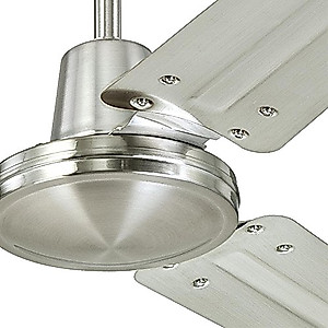 Westinghouse Westinghouse 7861400 Industrial 56-Inch Three Indoor Ceiling Fan, Brushed Nickel Steel Blades