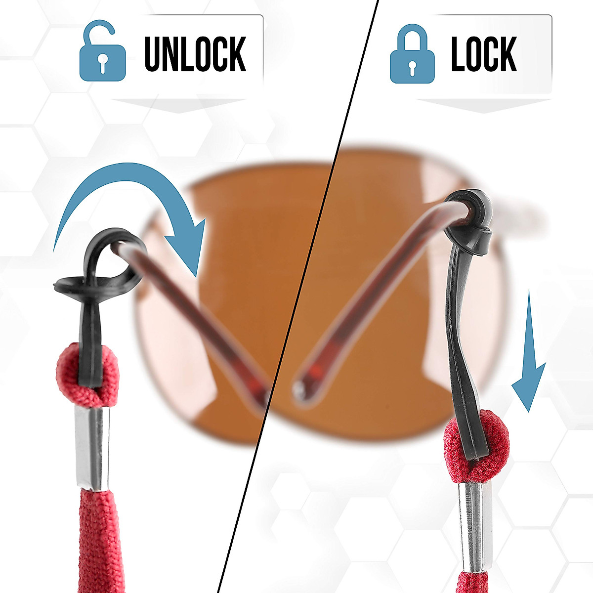 SIGONNA Eyeglasses String Holder Straps Cord - 4 Premium Eyeglass Chains for Men Women - Eye Glasses Strap Chain - Sunglass Lanyard Neck Retainer 4 pcs