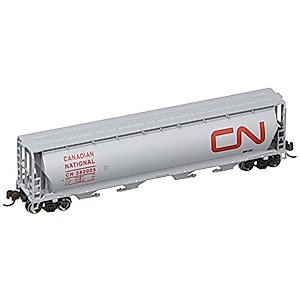 Bachmann Industries Inc. Canadian 4-Bay Cylindrical Grain Hopper Canadian National - N Scale