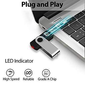 AreTop 512MB USB Flash Drives 100 Pack, Premium USB2.0 100 Pack Thumb Drives Bulk USB 100 Pack 512MB Pendrive Memory Stick Jump Drive 100 Pack Flash Drives Bulk (100 Pack 512MB, Black)