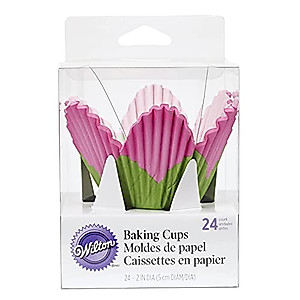 Wilton BAKECUPS 24CT, STD, Pink Petal
