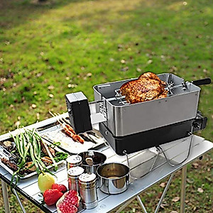 onlyfire Rotisserie Kit Fits for Weber Go Anywhere Barbecue Grill