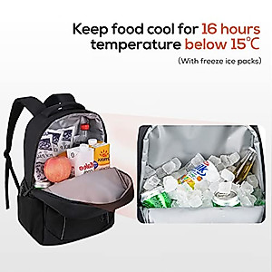 TOURIT Insulated Cooler Backpack Lightweight Backpack Cooler Bag Leak-Proof Backpack with Cooler for Men Women to Work, Picnics, Hiking, Camping, Beach, Park Day Trips, 25 Cans