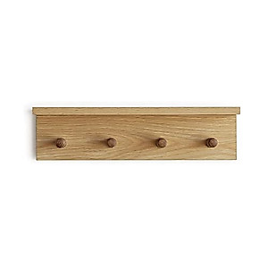 XAOMLP Entrance Coat Rack ，Coat Hooks, Wall-Mounted Wooden Hook Rack, Wall-Mounted Shelves are Very Suitable for Your Entrance, mud Room, Bathroom, etc(1pcs)