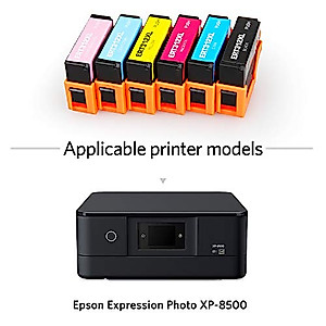 Leize Remanufactured Ink Cartridges Replacement for Epson T312XL T312 6-Pack (T312XL120 T312XL220 T312XL320 T312XL420 T312XL520 T312XL620) for Expression Photo XP-8500 XP-8700 Printer (BK/C/M/Y/LC/LM)