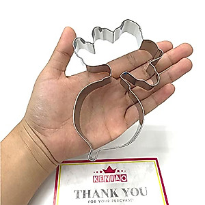 KENIAO Vegetable Radish Cookie Cutter, 4.8", Stainless Steel