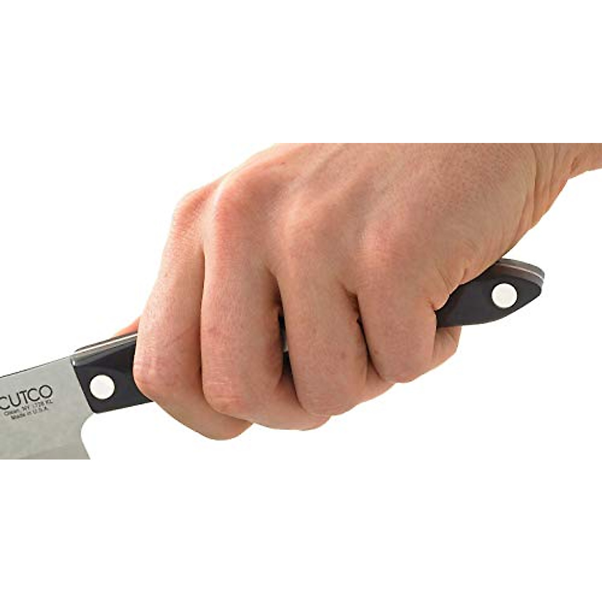 Cutco 21 Piece Kitchen Knife Set with Cherry Finish Oak Block, 8 Table Knives, Paring Knife, Trimmers, Santoku Chopper Chef Knife, Carver, Slicer, Cheese Knife, Turning Fork, Shears, Peeler, Sharpener