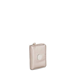 Kipling Women's Money Love, RFID Anti-Hacker Technology, Polyester Zip Closure Wallet, Metallic Glow, One Size