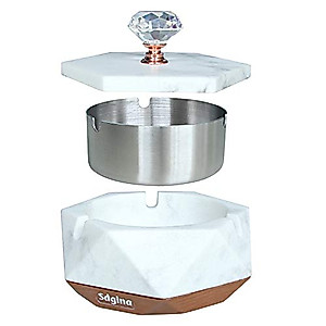 J JHOUSELIFESTYLE Ashtray for Weed - Outdoor Ashtray with Lid, Ash Tray Sets for Weed, Ash Tray Sets for Cigarettes Outdoor Ashtrays for Cigarettes Windproof Ashtray for Outside