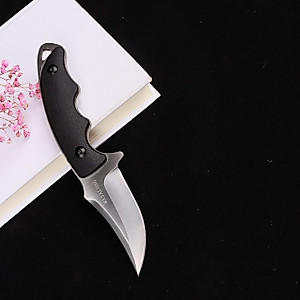 MASALONG Kni230 Fixed Blade Knife With Kydex Sheath for Self Defense Camping EDC Hunting Full Tang Design