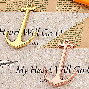 2 Pieces Bookmarks Creative Bookmark Metal Page Holder for Students Teachers Graduation Gifts School Office Supplies (Gold and Rose Gold)
