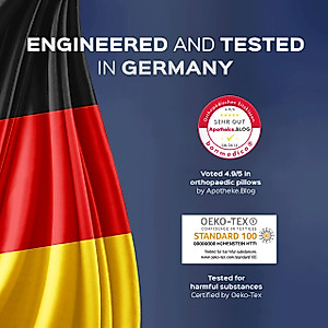 bonmedico Orthopedic Seat Cushion - Plush 16 x 16 Inch Memory Foam Comfort Chair Cushions for Height Boosting, Back Relief - Pressure Aid Support Pillow for Office, Car, Home & Wheelchair