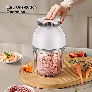 X-Bosak Baby Food Maker, 13 In 1 Baby Food Processor for Fruit Vegetable Meat, 600ML Baby Food Blender with 8 Blades, Baby Shower Gifts Set (White)