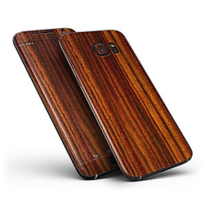 Design Skinz Design Skinz Bright Red Ebony Woodgrain Full-Body Wrap Decal Skin-Kit for The Galaxy S9