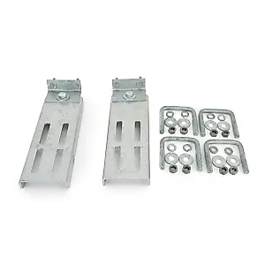 Sturdy Built (2) 12" Galvanized Double U Bolt Swivel Top Bunk Bracket Kit for 2x3 Boat Trailer Crossmember
