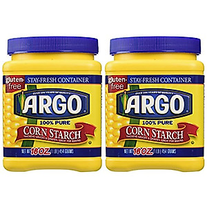 Argo 100% Pure Corn Starch, 16 Oz, Pack of 2