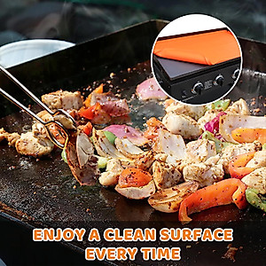 Utheer 36 Inch Silicone Griddle Mat & Spatula Mat for Blackstone Griddle, Heavy Duty Food Grade Silicone Griddle Mat, All Season Cooking Protective Griddle Grill Cover,36 Inch Blackstone griddle cover