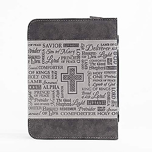 Divinity Boutique Bible Business Report Cover (25716) | 8.25" x 5.50" x 1", Black/Gray, Medium