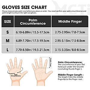 MCTi Ski Mittens Women's Snow Mitten Touch Screen Waterproof Insulated Quilted Mitts with Hidden Zipper