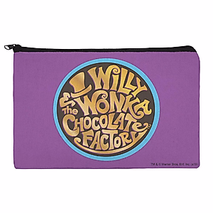 Willy Wonka and The Chocolate Factory Logo Pencil Pen Organizer Zipper Pouch Case