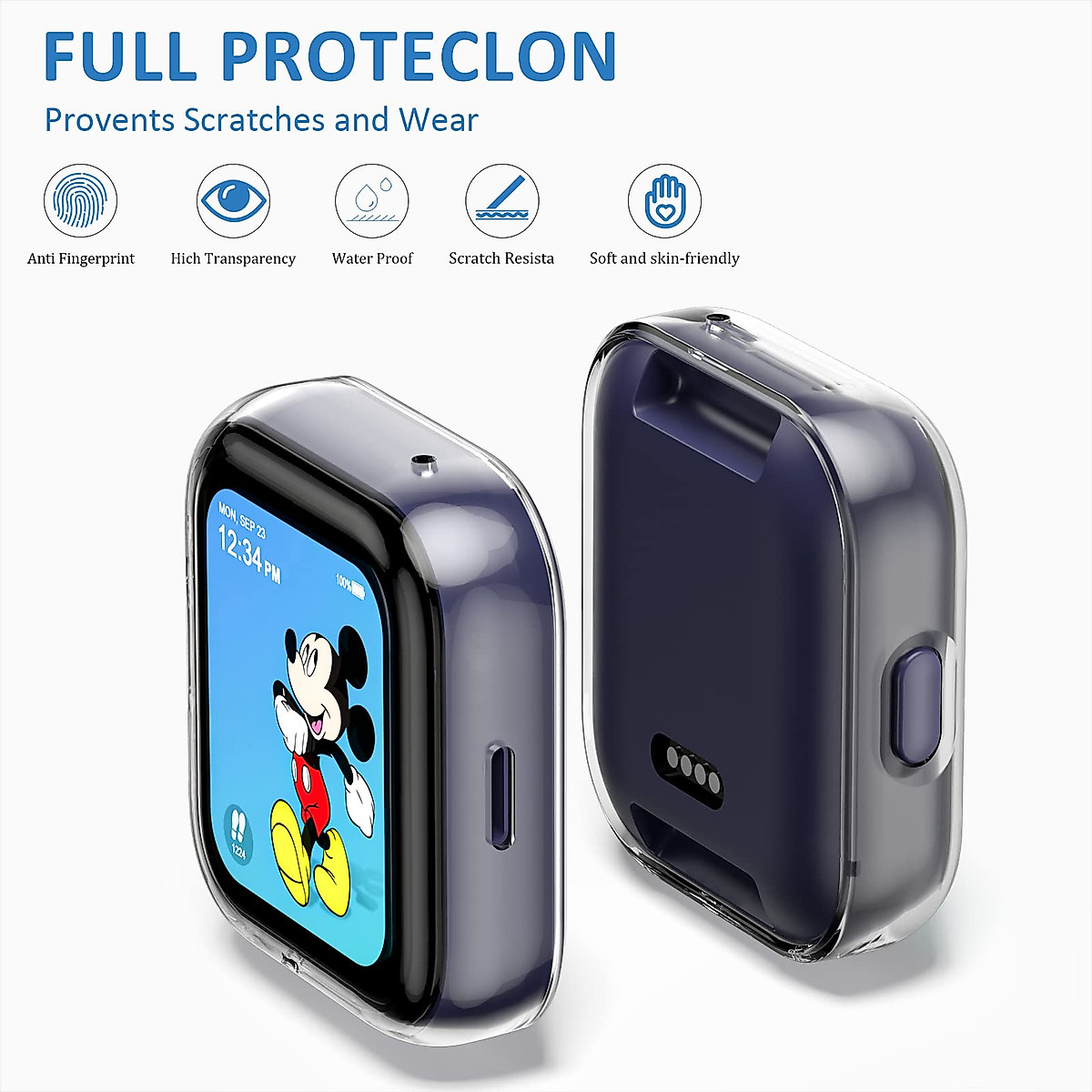 Valband 4 Packs Screen Protector Compatible with SyncUp Watch, Ultra Slim Soft Full Cover Case for SyncUp Kids Watch