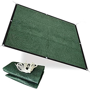 Alion Home 75% Sunblock Garden Net Sun Shade Plant Cover Durable Shade Net Screen for Garden, Greenhouse, Flower, Trees, Fence - Green (6' x 4')