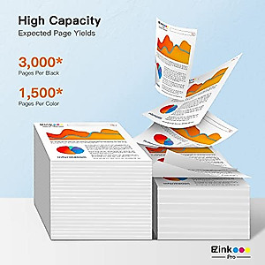 E-Z Ink Pro LC3029XXL Compatible Ink Cartridge Replacement for Brother LC3029 XXL LC3029BK LC 3029 to use with MFC-J5830DW MFC-J5830DWXL MFC-J5930DW MFC-J6535DW MFC-J6535DWXL MFC-J6935DW (4 Pack)