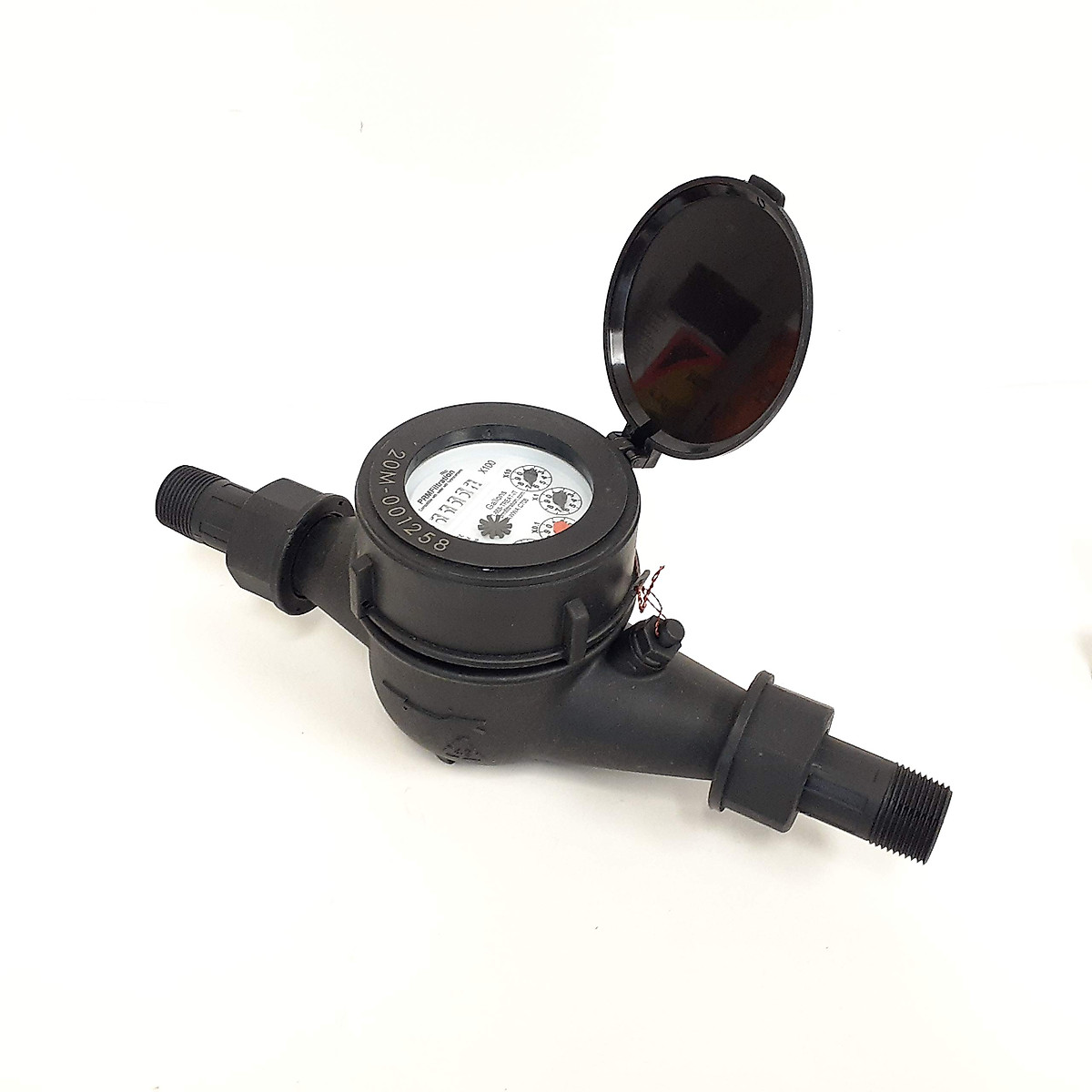 PRM 3/4 Inch Multi-Jet Nylon Totalizing Water Meter, Silicone Seals