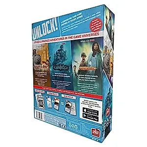 UNLOCK! Game Adventures Card Game - Escape Room-Inspired Cooperative Adventure, Fun Family Game for Kids and Adults, Ages 10+, 1-6 Players, 1 Hour Playtime, Made by Space Cowboys