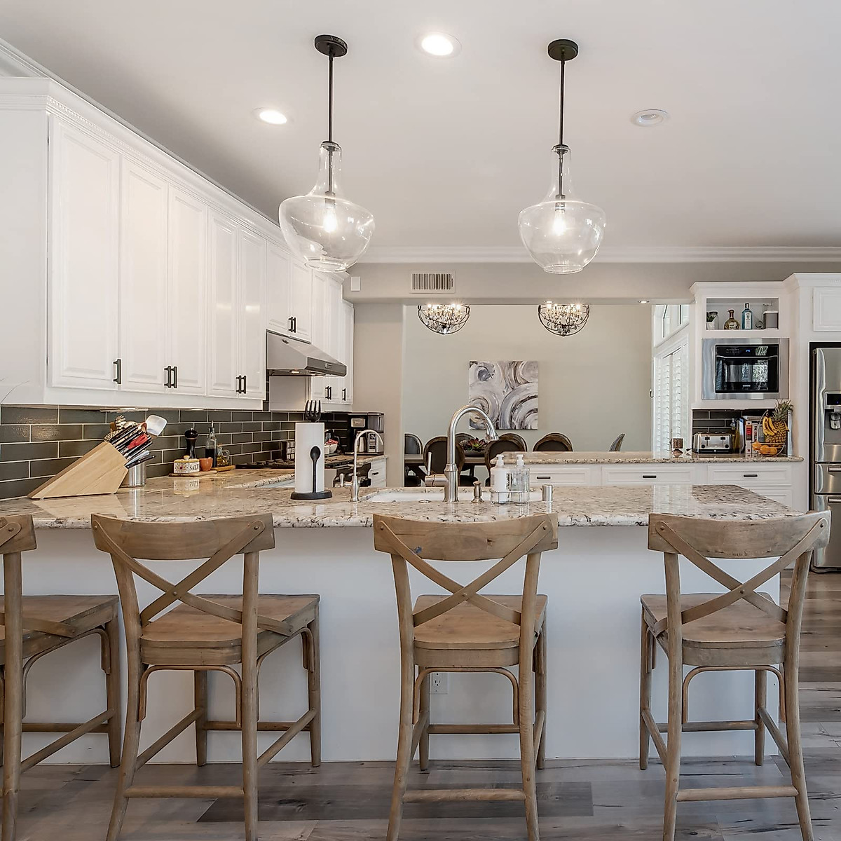 Ascher Vintage LED Edison Bulbs 60 Watt Equivalent, Eye Protection Led Bulb with 95+ CRI, Non-Dimmable, High Brightness Daylight White 4000K, ST58 Antique LED Filament Bulbs, E26 Base, Pack of 4